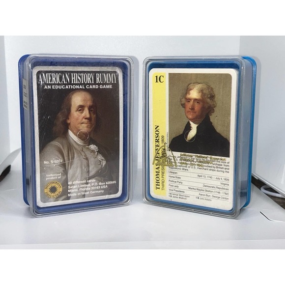 Smithsonian | Games | Vintage Set Of 2 American History Rummy ...